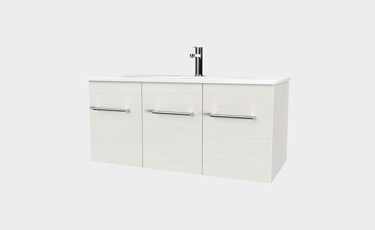 Zara 900 Wall-Hung Vanity 2 Doors 1 Drawer • Bath Co