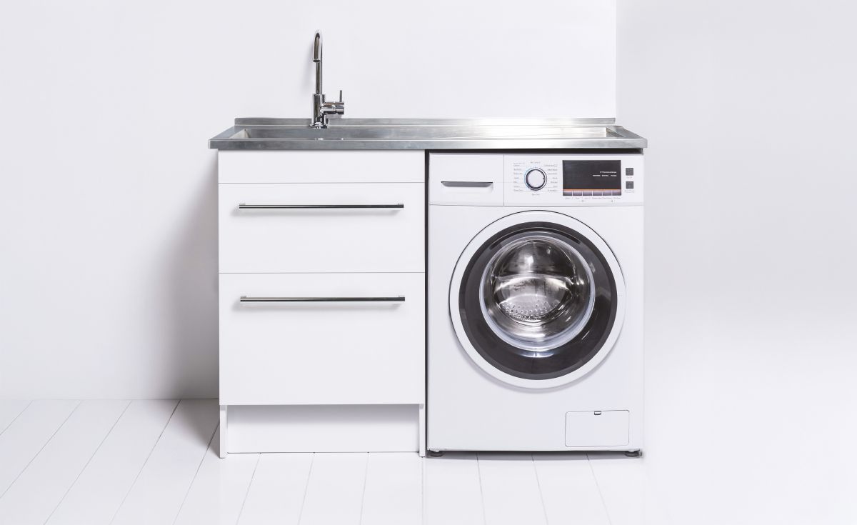 Horoi 600 Laundry Cabinet with Overhang • Bath Co