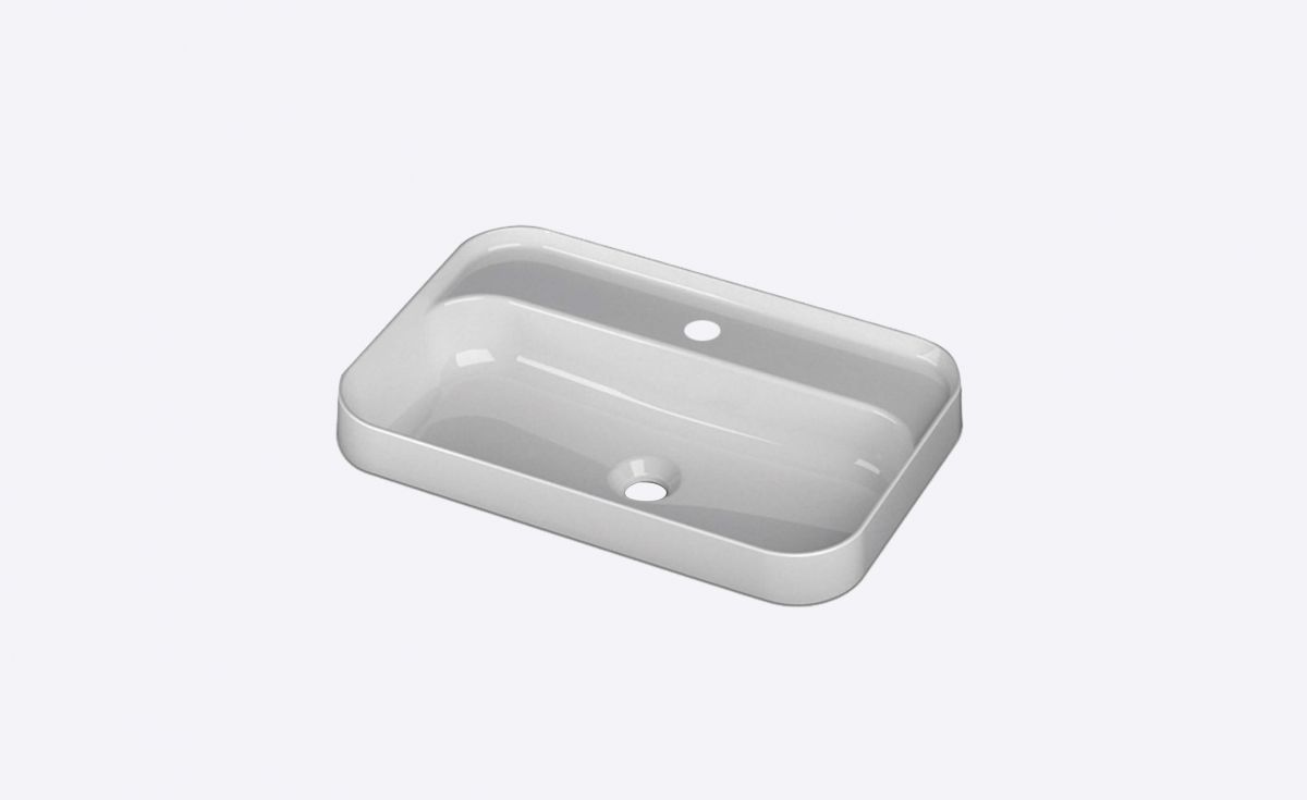 Slim 600 Semi-Recessed Basin • Bath Co