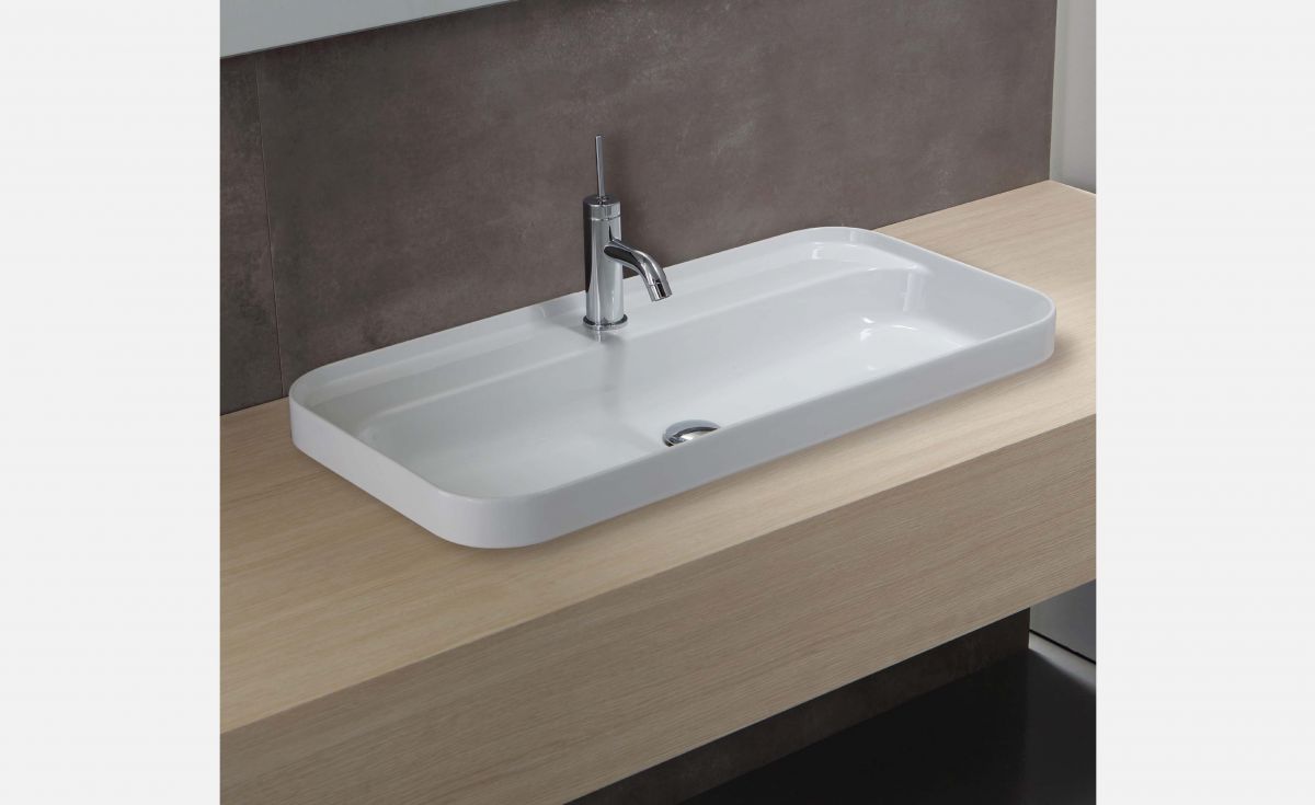 Slim 600 Semi-Recessed Basin • Bath Co