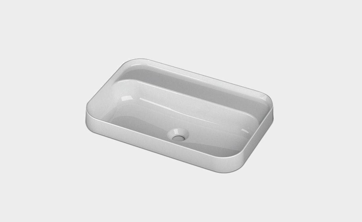 Slim 600 Semi-Recessed Basin • Bath Co