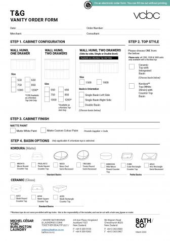 Catalogues & Order Forms • Bath Co